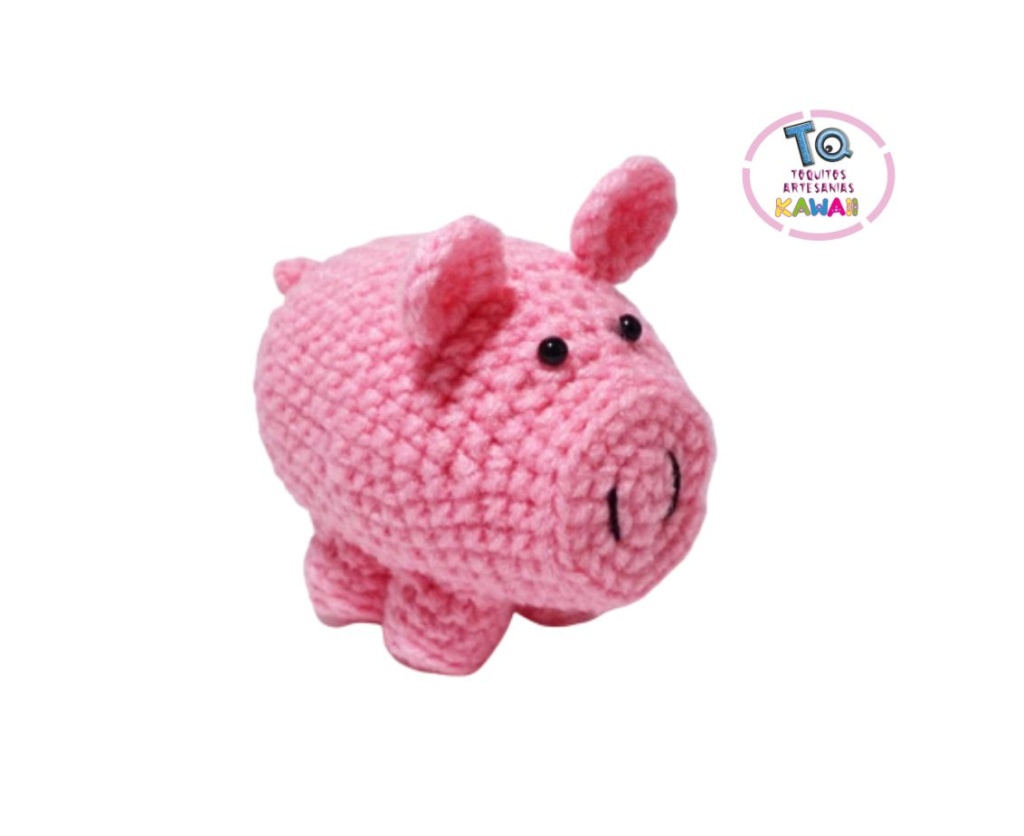 Cerdito Amigurumis Kawaii MINI - Sakura Artesania ️