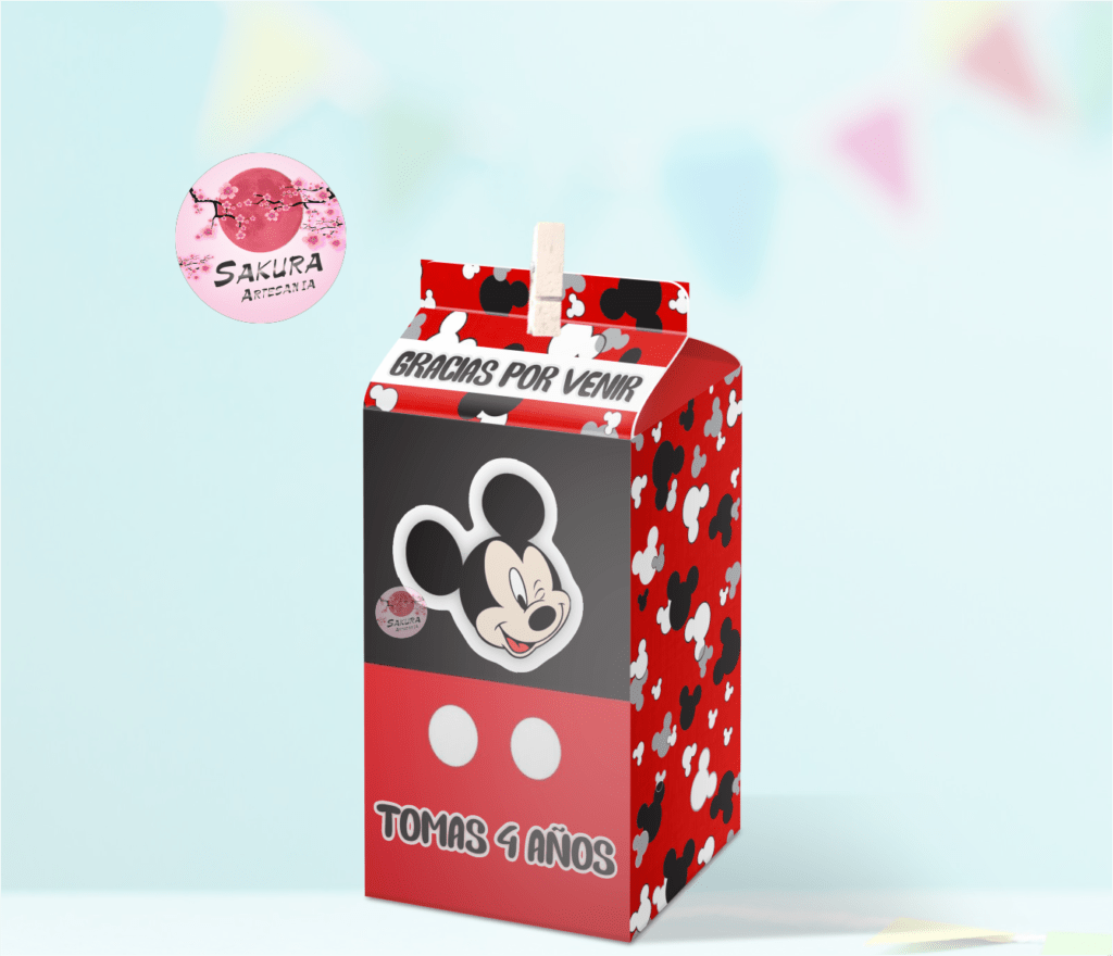 Mickey Mouse caja souvenirs - Sakura Artesania ️